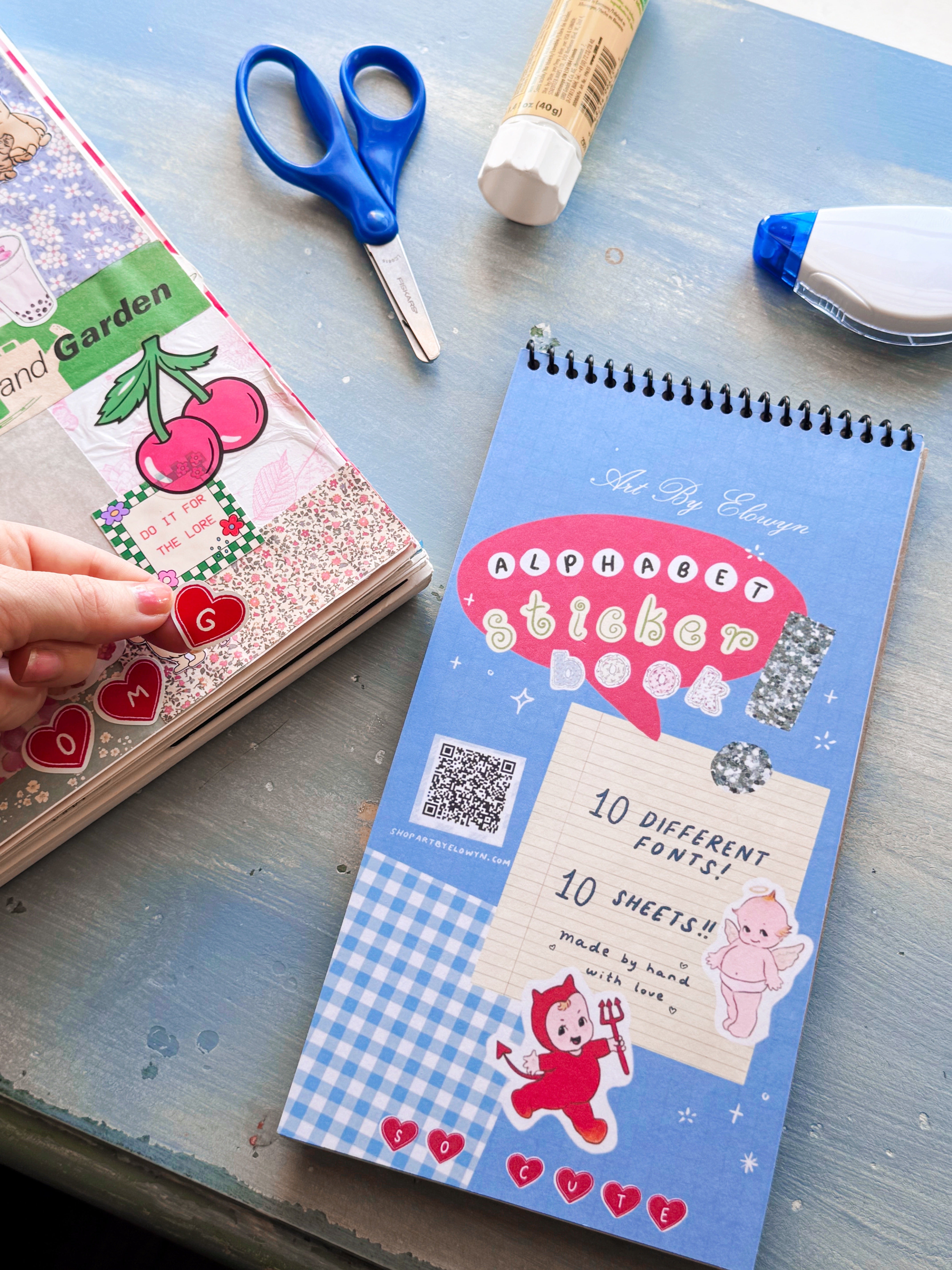 Alphabet Sticker Book – Art by Elowyn